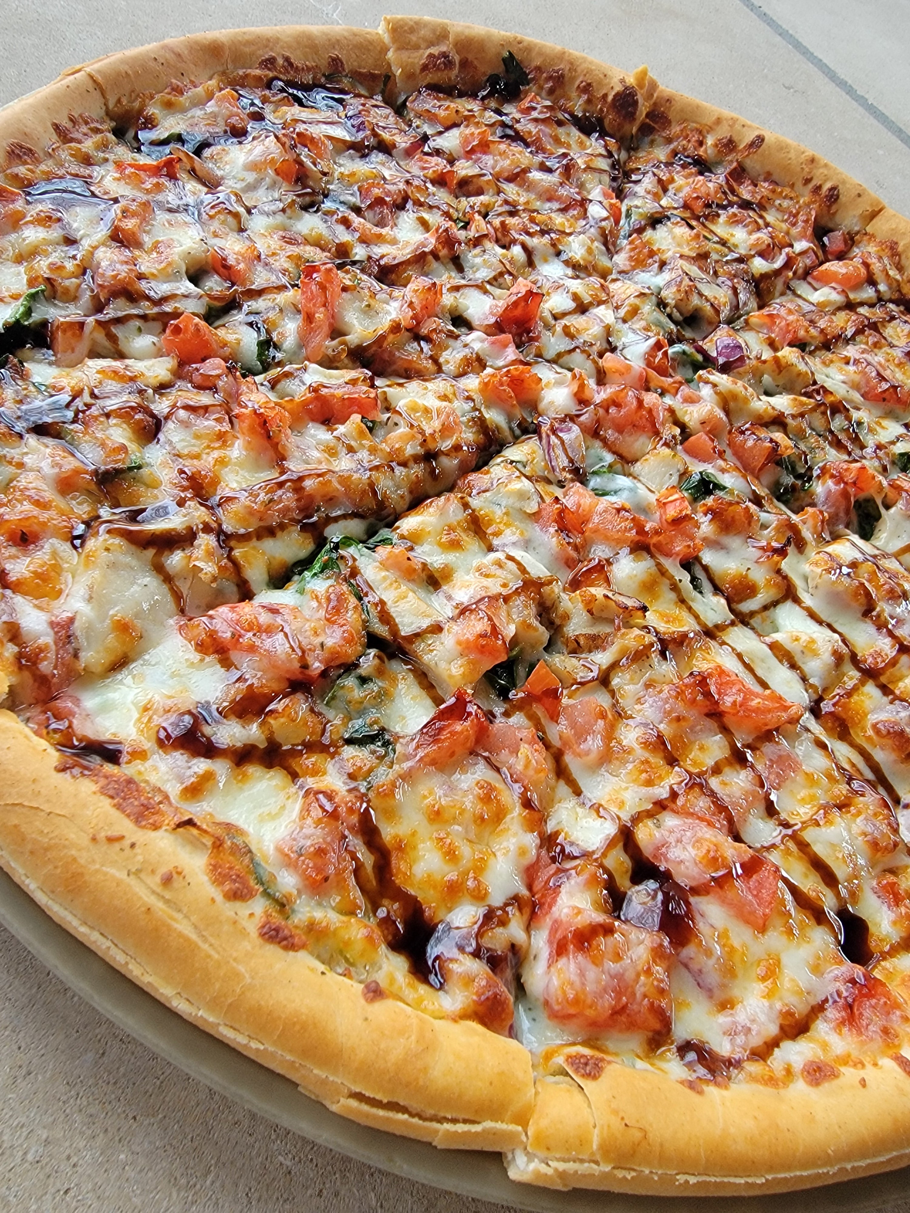 Gluten Free Chicken Caprese Pizza | Gambinos Pizza Original